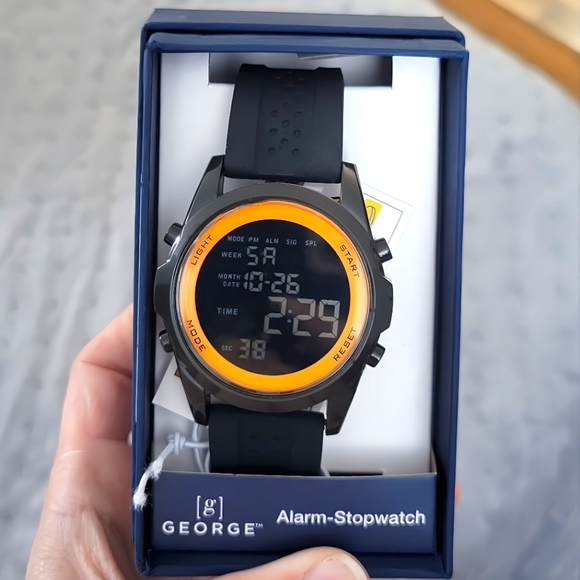 George | Accessories | Newin Box George G Alarm Stopwatch Wristwatch ...